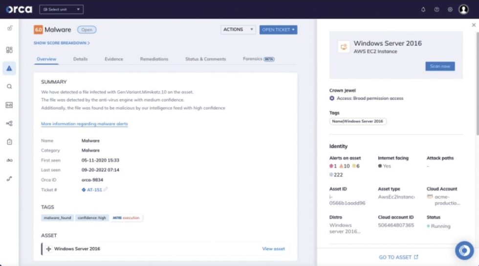 Orca 雲端原生應用程式防護平台(CNAPP) - CipherTech 亞利安科技 - 全球資安領導品牌代理商